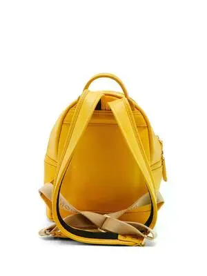Mcm Stark Visetos Canvas Backpack - Yellow