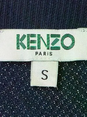 Kenzo Tiger Appliqué Mini Dress - Blue