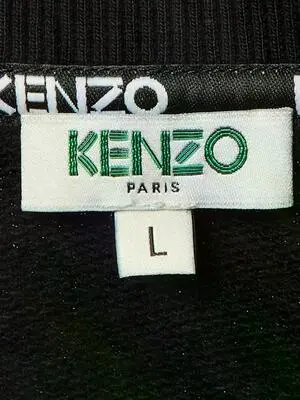 Kenzo Logo Print V-neck Sweater Dress