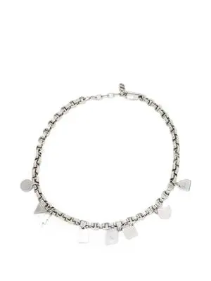 Dior Enamel Multi-charm Necklace - Silver