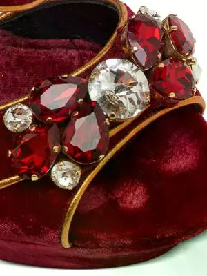 Dolce & Gabbana Embellished Platform Stiletto Sandals