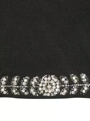 Sandro Larry Rhinestone Cropped Cotton T-shirt