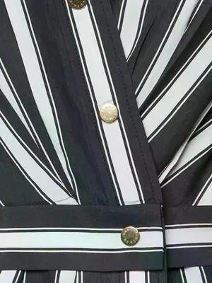 Sandro Striped Midi Wrap Dress