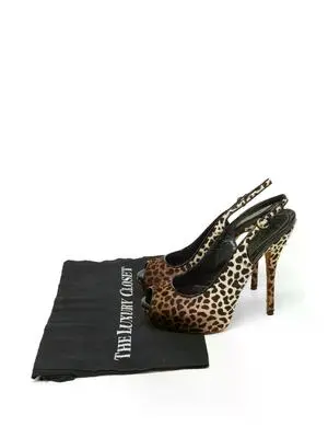Gucci Sofia Leopard Print Sandals