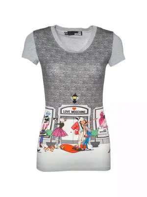 Moschino Printed Knit T-shirt