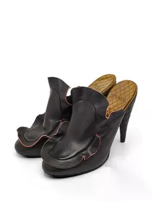 Fendi Waves Ruffle Platform Mules
