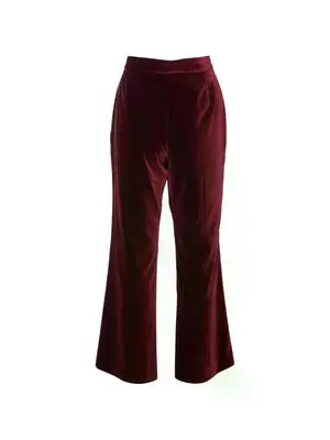 Stella McCartney Velvet Straight-leg Trousers - Red