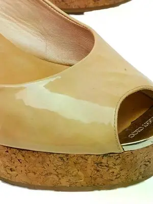 JIMMY CHOO Cork Wedge Sandals