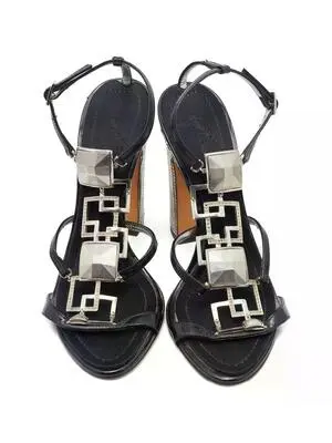 GIUSEPPE ZANOTTI Embellished Block-heel Sandals