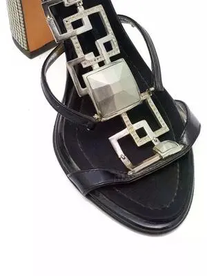 GIUSEPPE ZANOTTI Embellished Block-heel Sandals