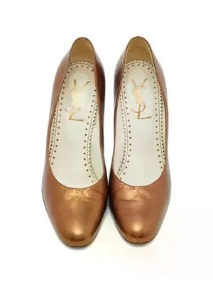 Saint Laurent Metallic Leather Pumps