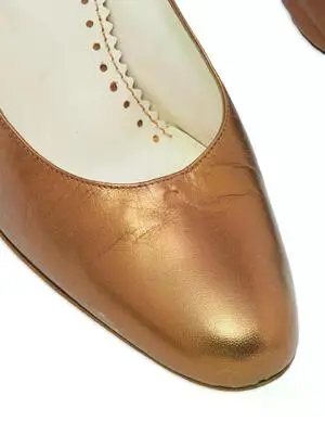 Saint Laurent Metallic Leather Pumps