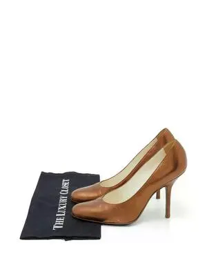 Saint Laurent Metallic Leather Pumps