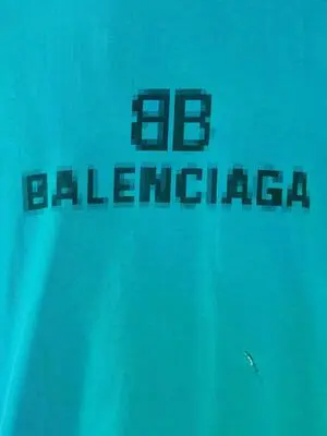 Balenciaga Unifit Logo-print Distressed T-shirt