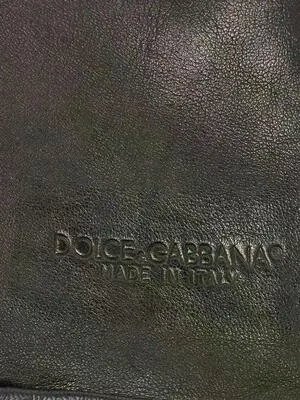 Dolce & Gabbana Leather Glove-hem Scarf