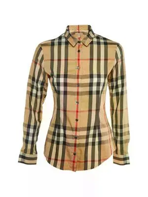 Burberry Nova Check Button-front Shirt - Neutrals