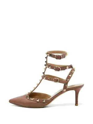 Valentino Garavani Rockstud Ankle-strap Pumps