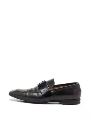 Gucci Interlocking Gg Leather Loafers
