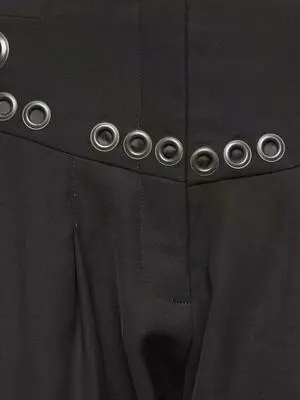 Givenchy Crepe Eyelet Embellished Trousers