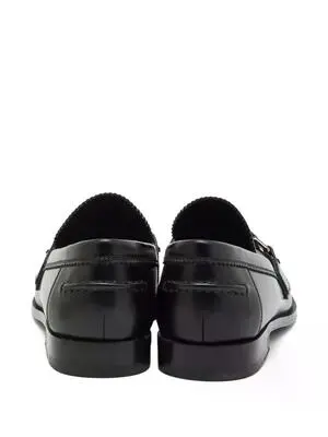 LOUIS VUITTON Logo Plaque Loafers