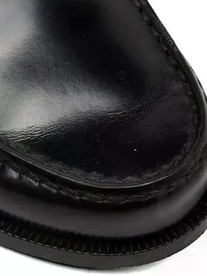 LOUIS VUITTON Logo Plaque Loafers