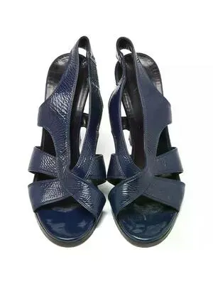Balenciaga Patent Leather Slingback Sandals