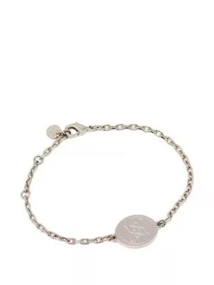Fendi Ff-tag Chain Bracelet - Silver