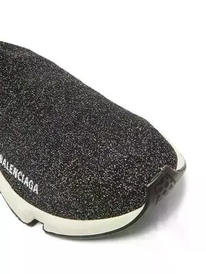 Balenciaga Metallic Knit Sock Sneakers