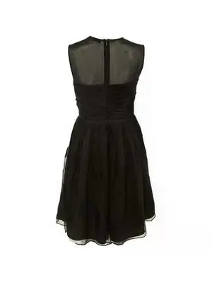 Sandro Mini Ruffled Silk-chiffon Dress