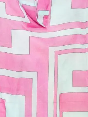 Emilio Pucci Geometric Print Sheer Top