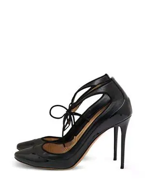 JIMMY CHOO Tyler Tie-detail Heeled Pumps - Black