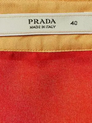 Prada Silk Shirt With Contrast Panels