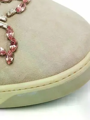 Prada Crystal-embellished Slip-on Sneakers
