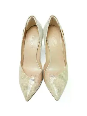 LORIBLU Perforated Pointed-toe Pumps