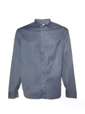 ARMANI Striped Long-sleeve Shirt - Blue