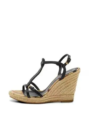 Burberry Haymarket Check Wedge Espadrilles
