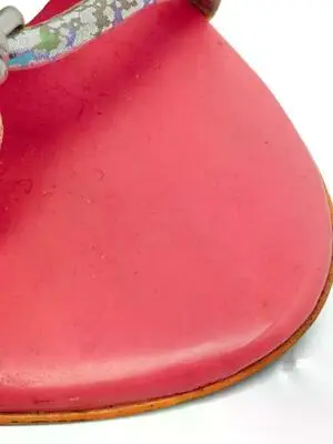 SOPHIA WEBSTER Metallic Tie Up Sandals - Silver