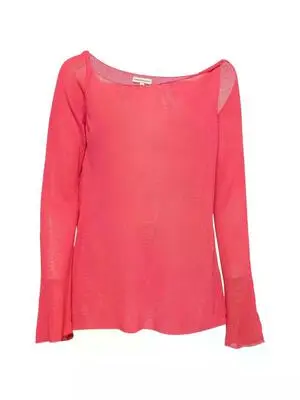 Emporio Armani Knitted Cut-out Detail Blouse