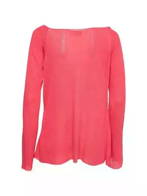 Emporio Armani Knitted Cut-out Detail Blouse