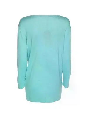 BASLER Embellished V-neck Fine Knit Sweater