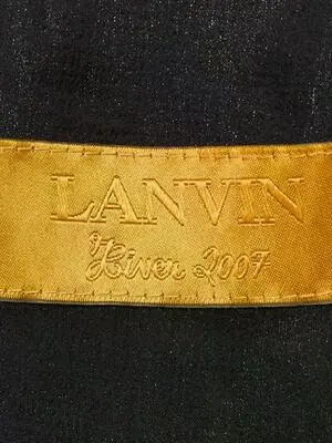 LANVIN Blue Velvet Sleeveless V-neck Maxi Dress