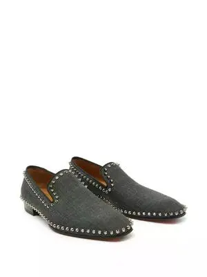 CHRISTIAN LOUBOUTIN Grosgrain Trim Loafers