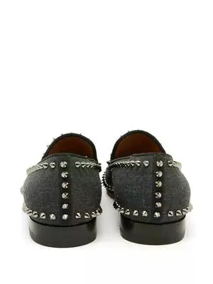 CHRISTIAN LOUBOUTIN Grosgrain Trim Loafers