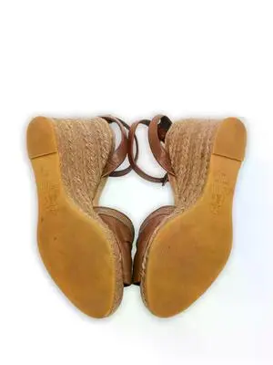 Brunello Cucinelli Monili-chain Espadrille Wedge Sandals