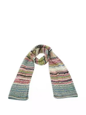 Missoni Striped Knit Wool Scarf