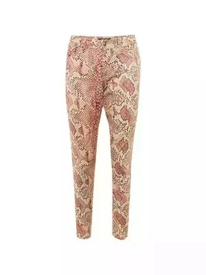 Just Cavalli Animal Print Skinny Fit Jeans - Neutrals