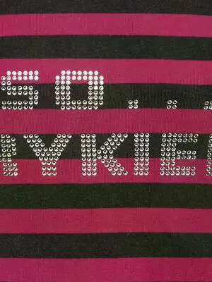 Sonia Rykiel Paris Horizontal Stripe Embellished T-shirt