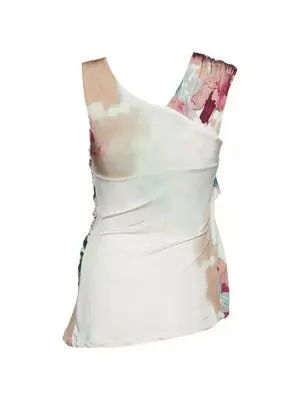 Just Cavalli Printed Draped Top