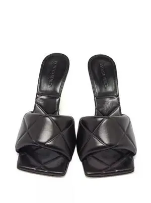 Bottega Veneta Lido Quilted Leather Stiletto Sandals