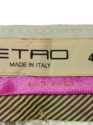 Etro Metallic-finish Trousers